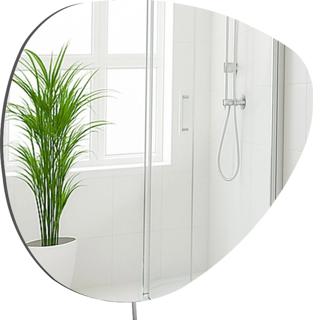 Koupelnové zrcadlo Almafie 65x75 bez Bluetooth – čiré sklo