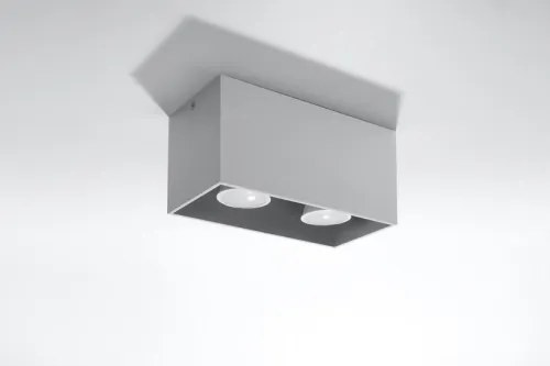 Nástěnné svítidlo SOLLUX Quad maxi GU10 2x40W bez zdroje SL.0382 šedá