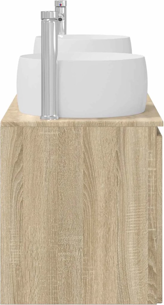 Sada koupelnových skříněk 3 ks Dub sonoma 49,5 x 44,5 x 66 cm 3405709