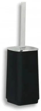 Novaservis Metalia 4 WC štětka na postavení, sklo černé, chrom 6433/1.5 - Novaservis