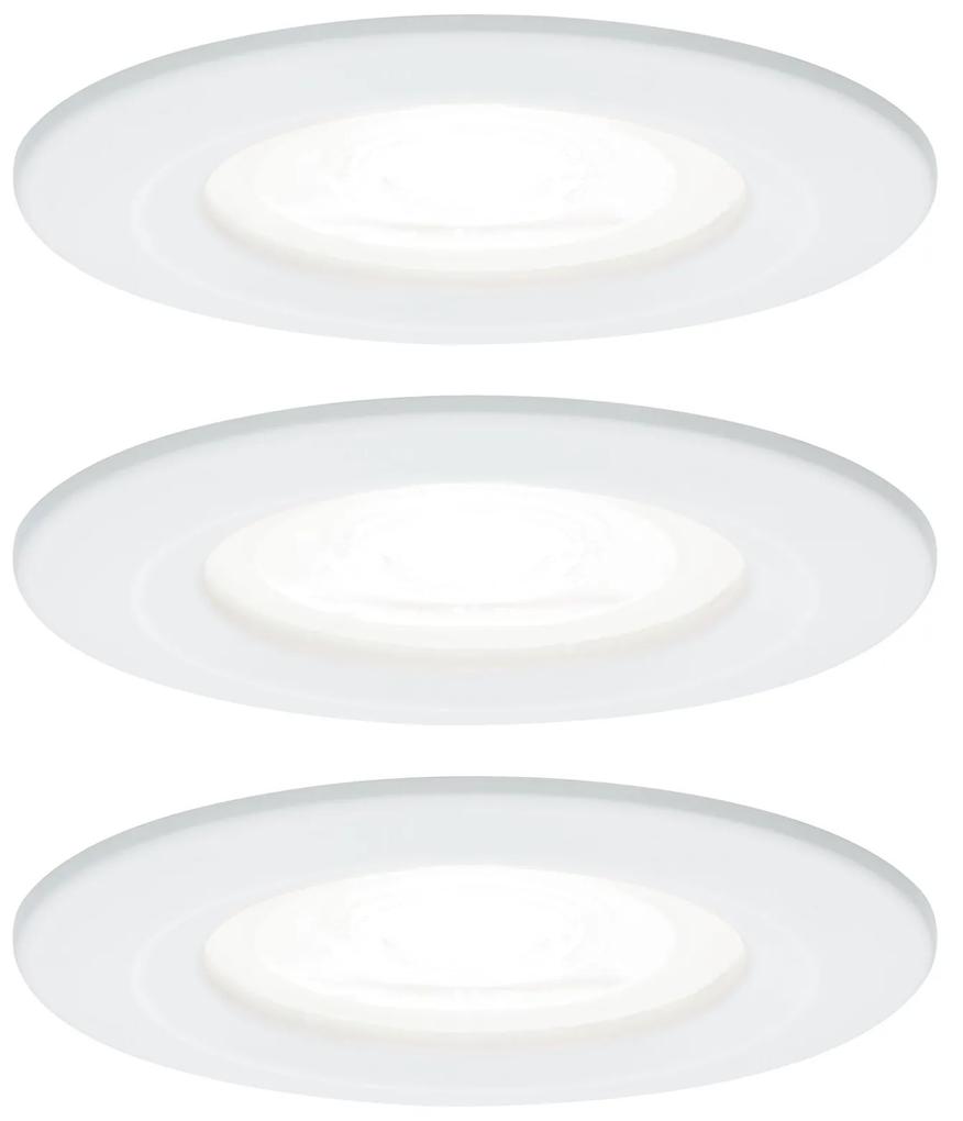 PAULMANN 92984 Vestavné svítidlo LED Nova kruhové 3x6,5W GU10 bílá mat 4000K nevýklopné 3-krokové-stmívatelné