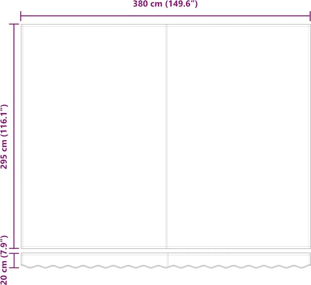 vidaXL Zatahovací markýza antracitová a bílá 4 x 3 m textil a hliník [3215295] Barva: Oranžová/černá/žlutá (bílý rám)
