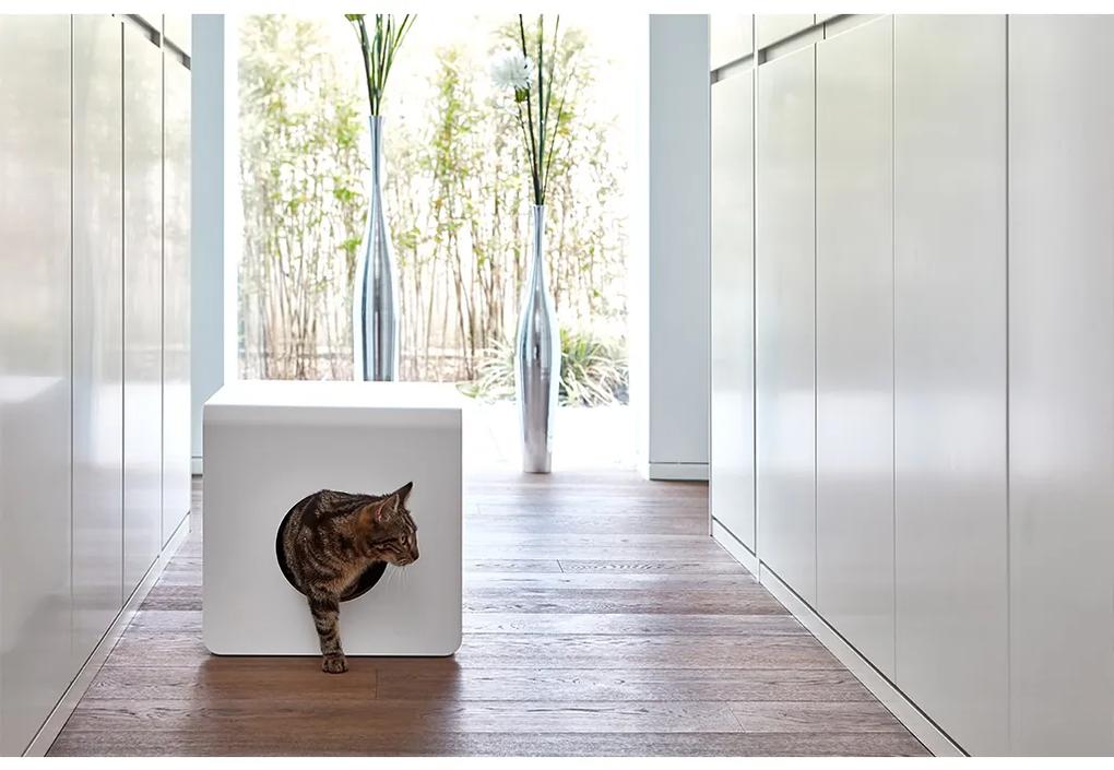 Toaleta pro kočky MiaCara Sito 54,5 x 41 x 40,2 cm bílá