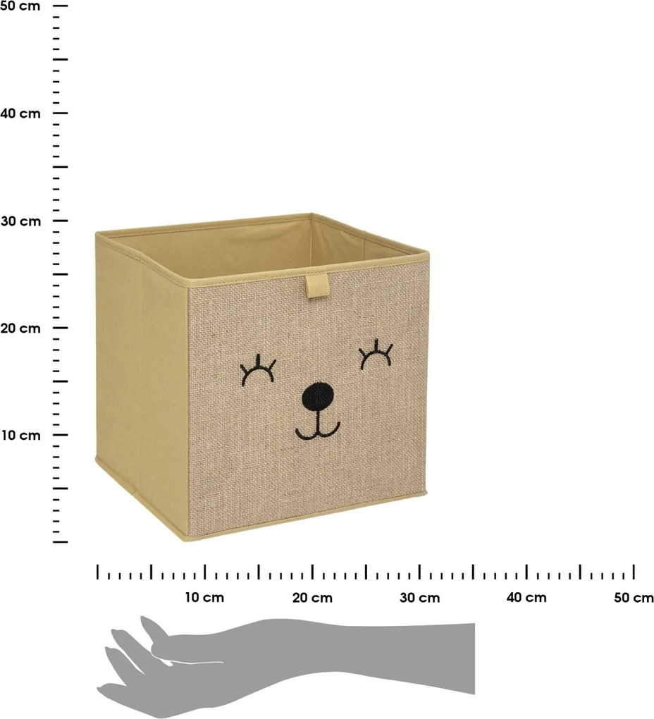 Dětský úložný box Animal hnědý