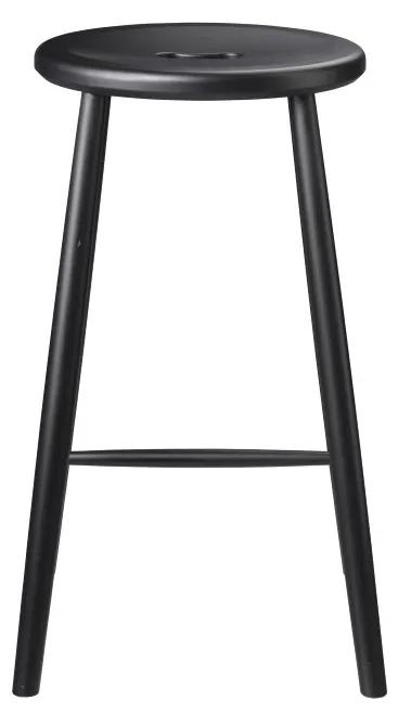 Barová židle J127C z dubového dřeva Barva:: černá