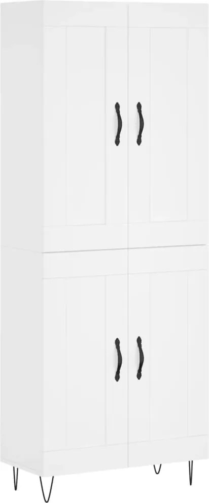 Skříň highboard bílá 69,5 x 34 x 180 cm kompozitní dřevo 3199713