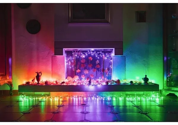 Twinkly TWS250SPP-TEU - LED RGBW Venkovní  řetěz 250xLED 23,5m IP44 Wi-Fi