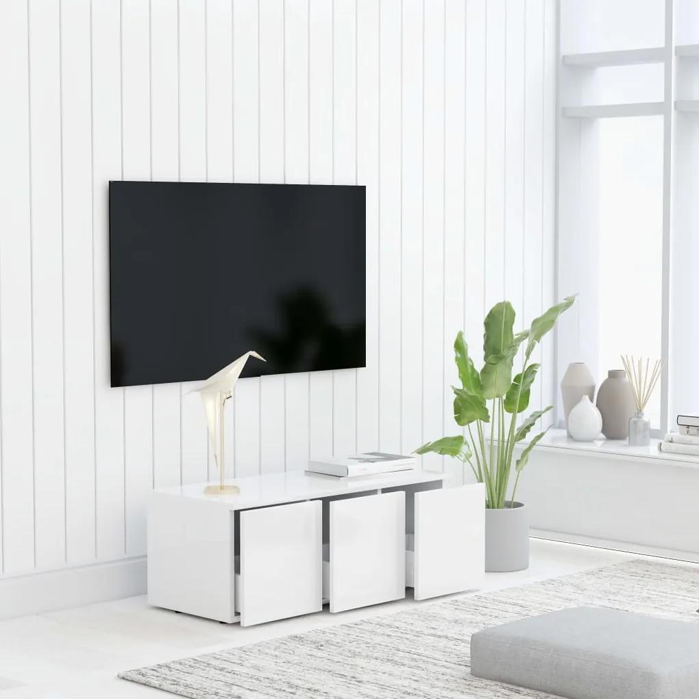 TV stolek Argem - bílý | 80x34x30 cm