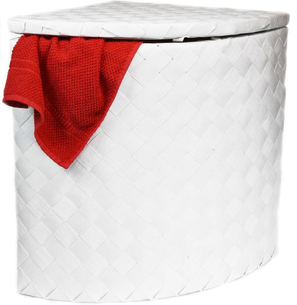 Vingo Koš na prádlo rohový bílý Rozměry (cm): 49x49, v. 60