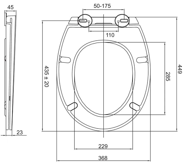 Mereo WC závěsný klozet se soft close sedátkem CSS114S keramika bílá VSD72