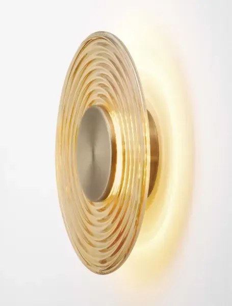 LED zlato-amber nástěnné svítidlo Nous 8W