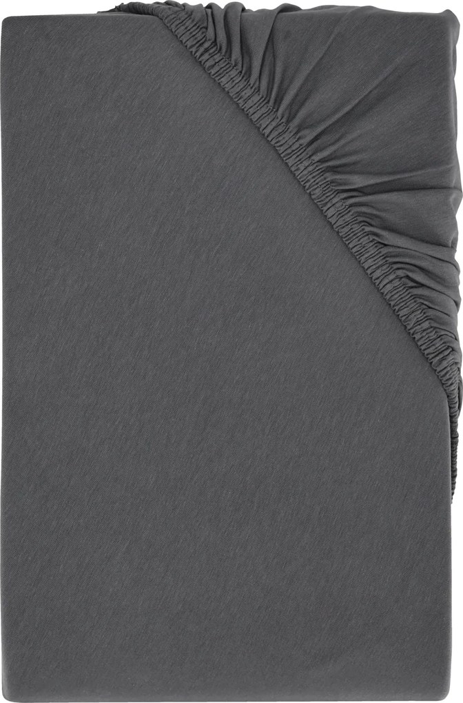 Livarno home Žerzejové napínací prostěradlo, 140–160 x 200 cm (šedá)