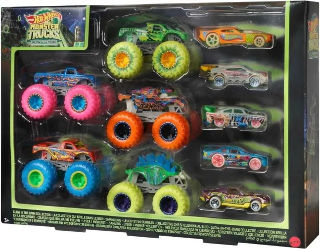 Sada autíček Mattel HCB57 Hot Wheels Monster Trucks