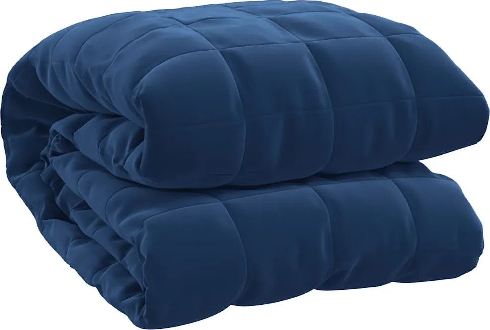 Zátěžová deka modrá 220 x 240 cm 11 kg textil 3154862
