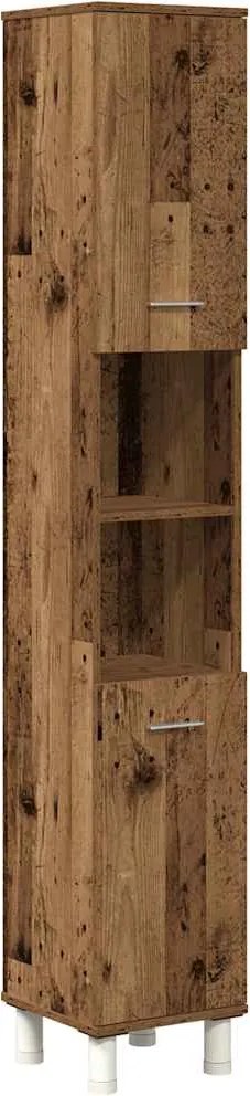 4dílná koupelnová sestava old wood kompozitní dřevo 3328557