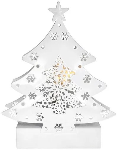 SOLIGHT LED kovový vánoční stromek, 2x baterie AA, IP20
