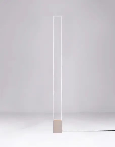 Moderní stojací lampa Lithos Bílá