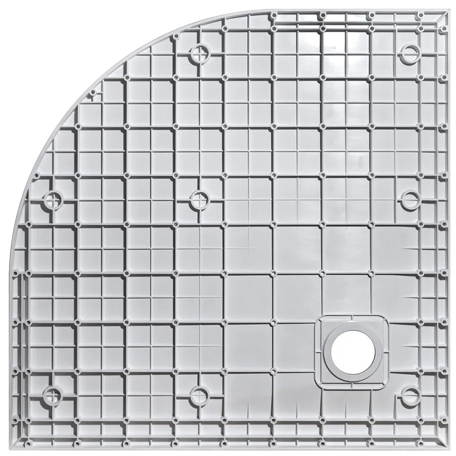 Besco Čtvrtkruhová sprchová vanička z SMC kompozitu VEXO HR 90x90 Rozměry (cm): 90x90