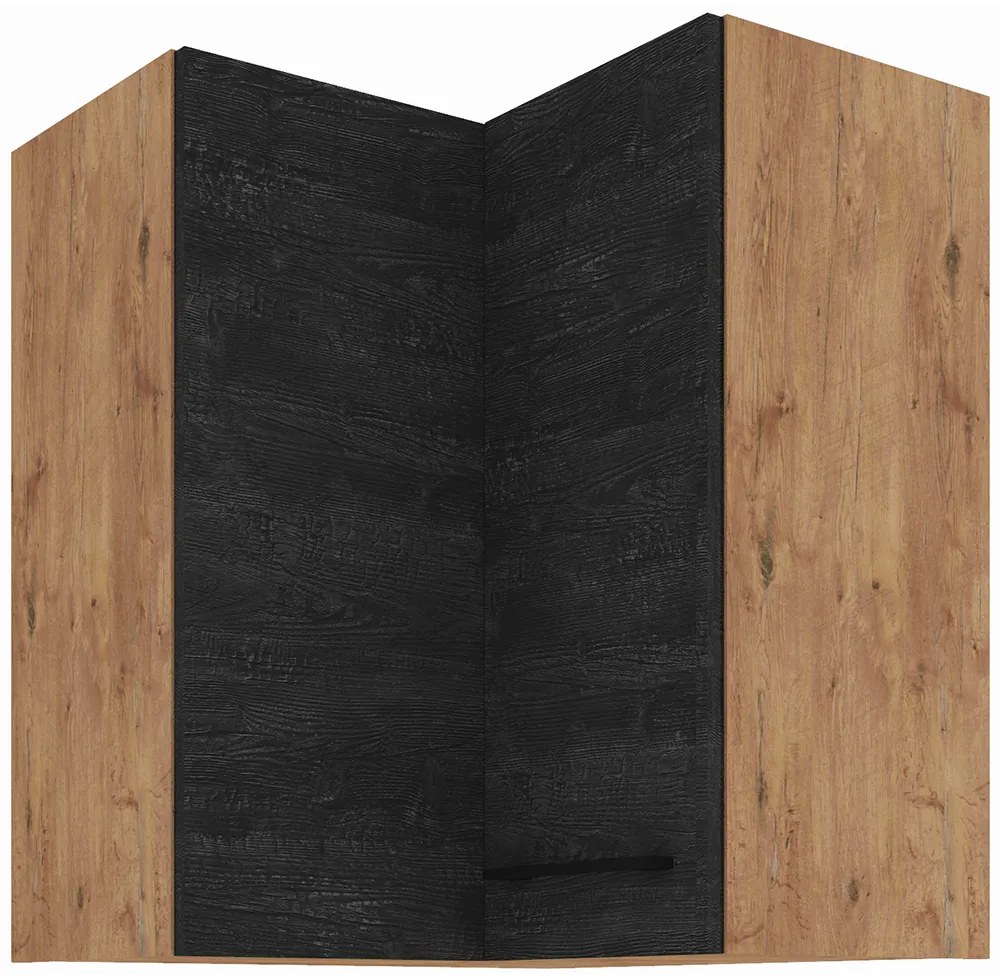 VIGO d | horní skříňka 60x60 GN-72 2F (90°) rohová | 60x60 cm | lancelot/dark wood | UNI dvířka