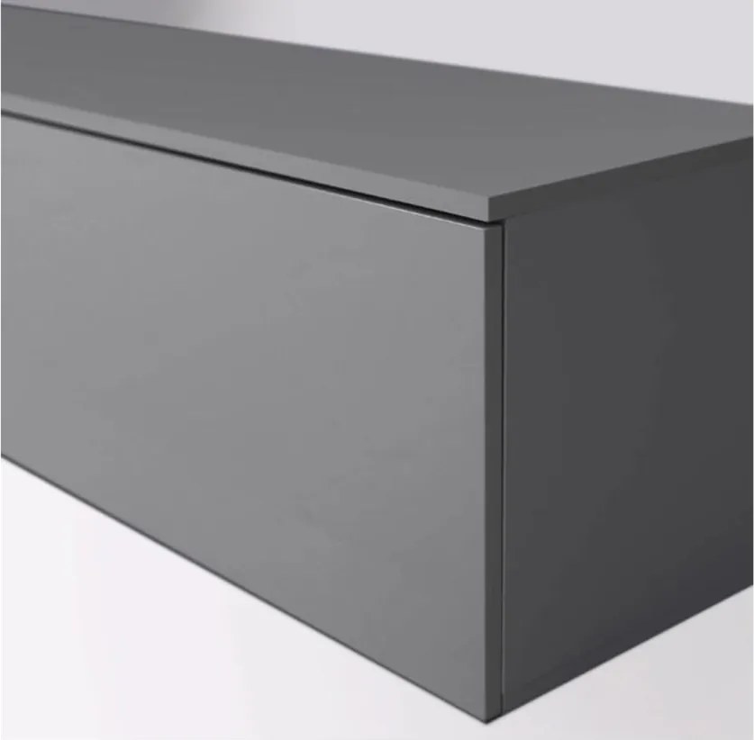 TV stolek 1,75 šedý lávový lesk Legs Box