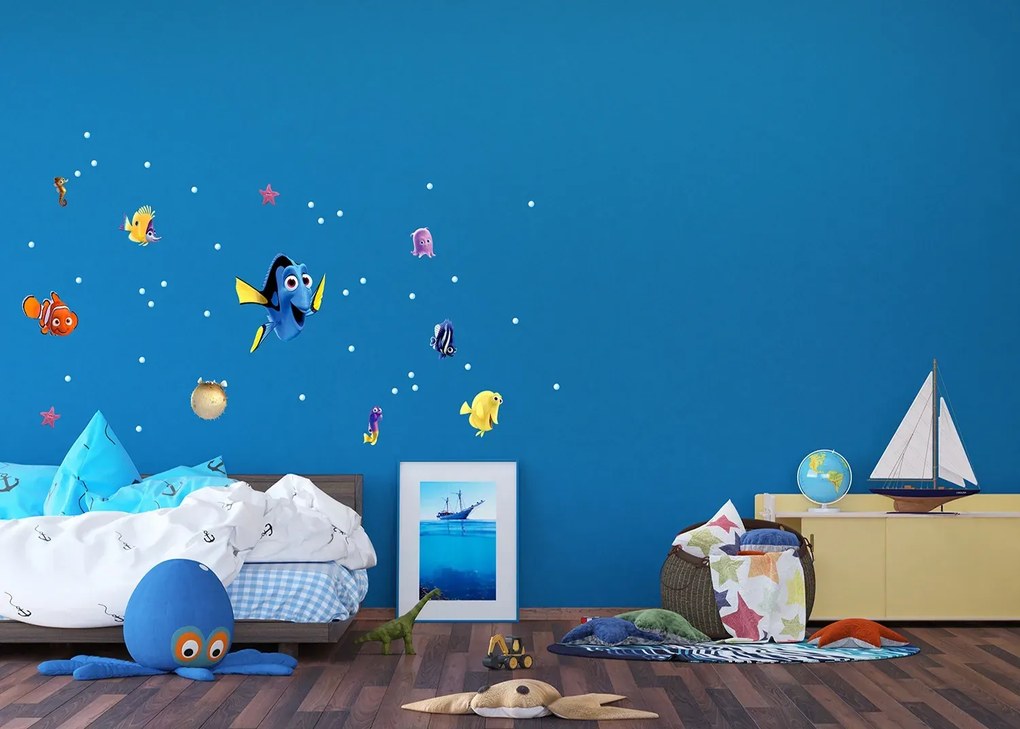 Dětská samolepka na zeď Hledá se Nemo, Disney | 42.5 x 65 cm | DDK 1730