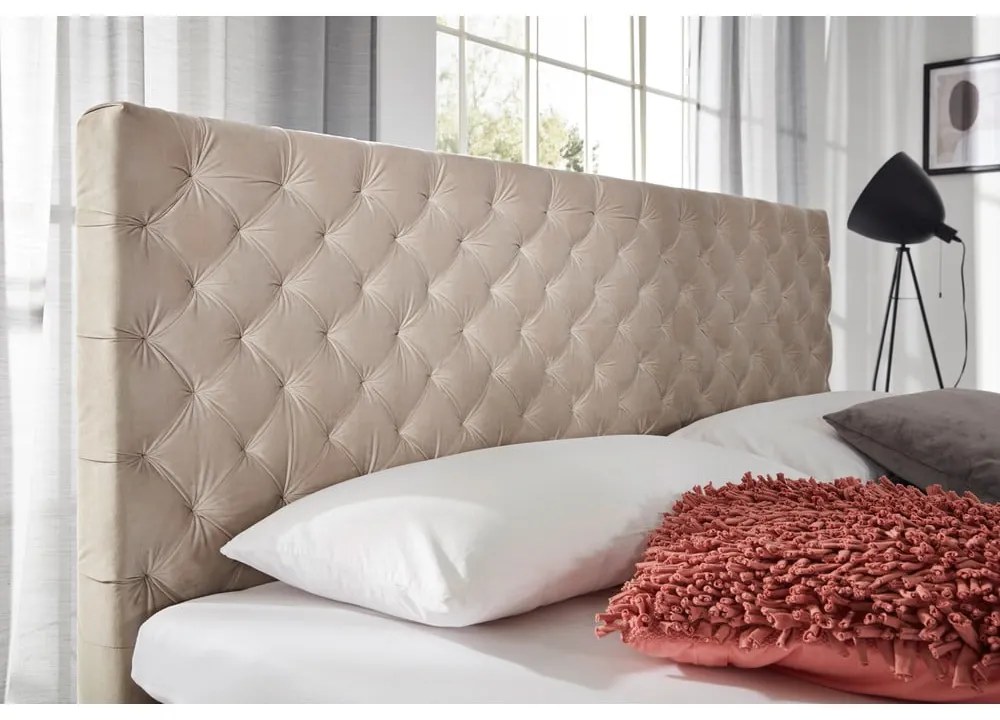 Béžová boxspring postel 180x200 cm La Maison – Meise Möbel