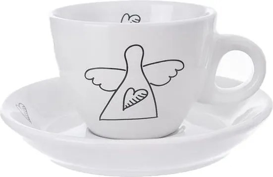 Sada hrnečků s podšálkem ANDĚL 90 ml 2 ks