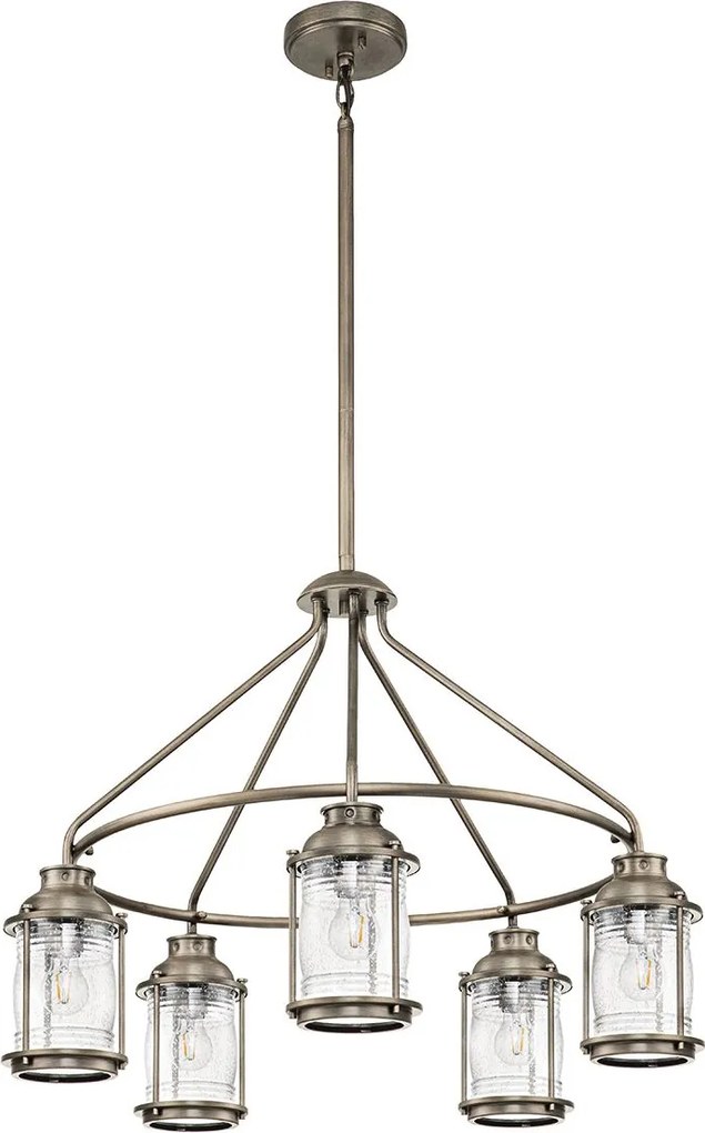 Elstead Venkovní lustr do pergoly Kichler ASHLAND 5xE27 bronz IP44