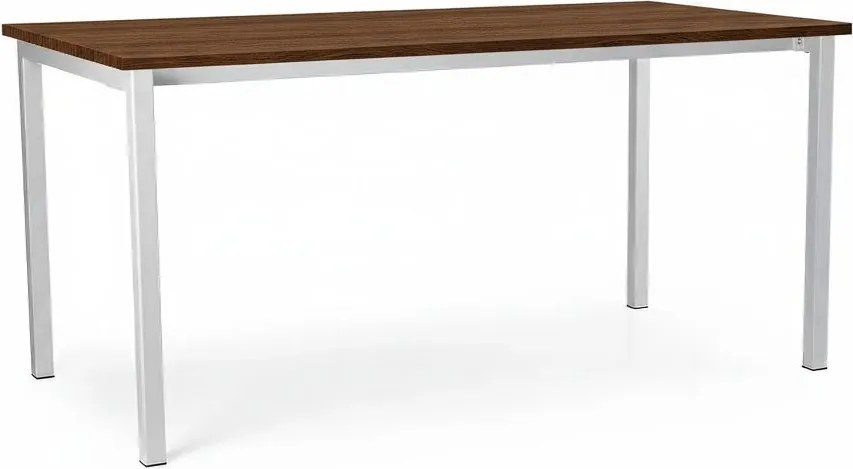 Univerzální stůl s kovovou podnoží 160 x 80 cm, dub silverjack