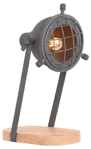LABEL51 Šedá kovová stolní lampa Vaart