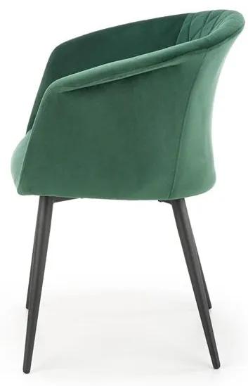 HALMAR K421 židle tmavě zelená