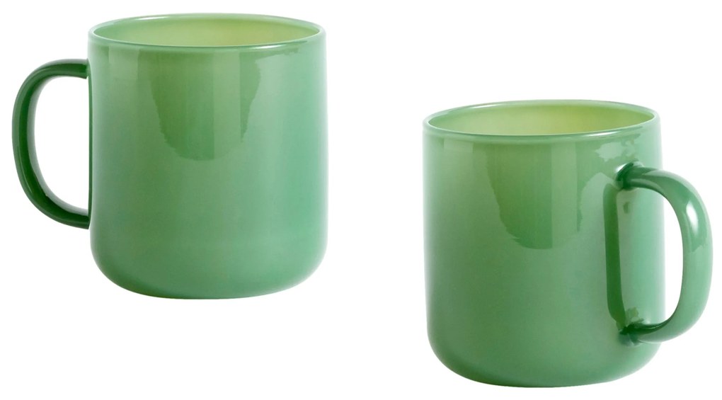 HAY Sada hrnků Borosilicate, Jade Green, 300ml, 2ks