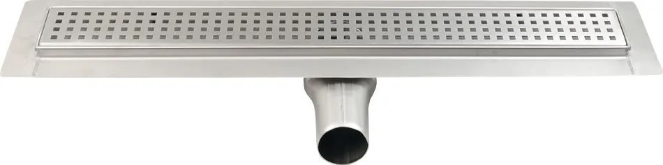 Gelco Manus Quadro nerezový podlahový žlab s roštem 950 mm DN50 nerez GMQ35