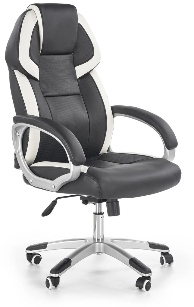 MAXMAX Kancelářská židle BART černo/bílá