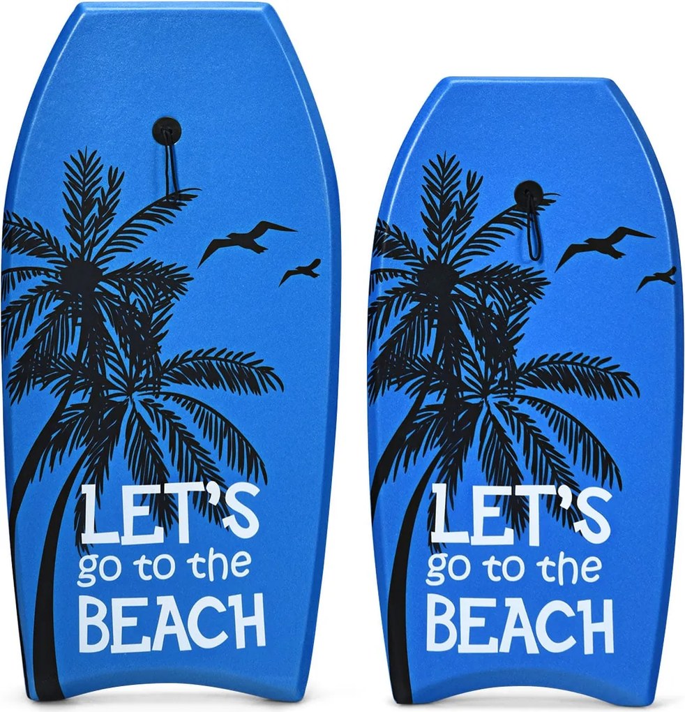 Costway Bodyboard lehké plavecké prkno na pláž pro děti a dospělé 106 cm modré