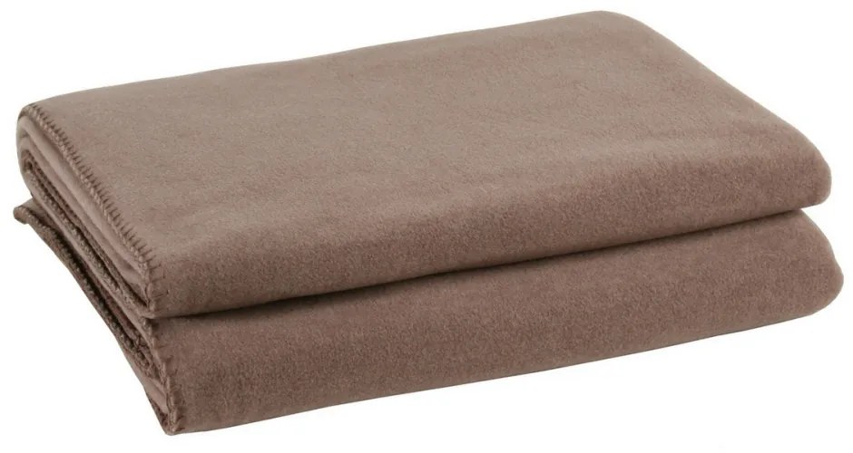 Přehoz na postel Soft-Fleece smoke 180x220, Zoeppritz Německo Hnědá 180x220 cm