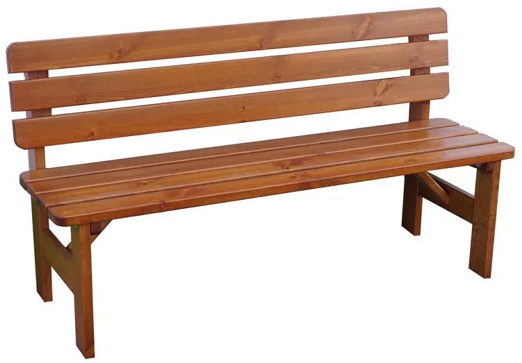 Rojaplast VIKING zahradní lavice dřevěná LAKOVANÁ - 180 cm