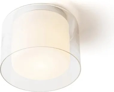 Svítidlo RENDL VENICE 23 stropní čiré sklo/opálové sklo/chrom 230V LED E27 11W IP44 R13684