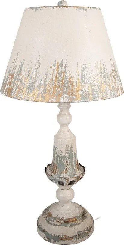 Béžová antik kovová stolní lampa Brocante - Ø 36*70 cm E27/ 1*60W