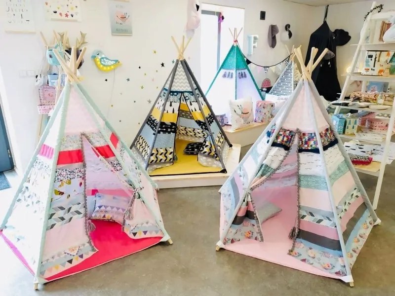 Vigvam design Gypsy Teepee Mint - ČTVERCOVÉ BEZ DOPLŇKŮ