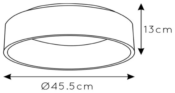 Lucide 46100/32/30 - LED Stropní svítidlo TALOWE LED/30W/230V černá