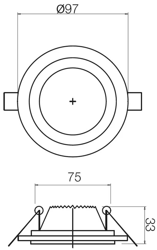 Smarter LED zapuštěné bodové svítidlo St 205, ø9,7cm