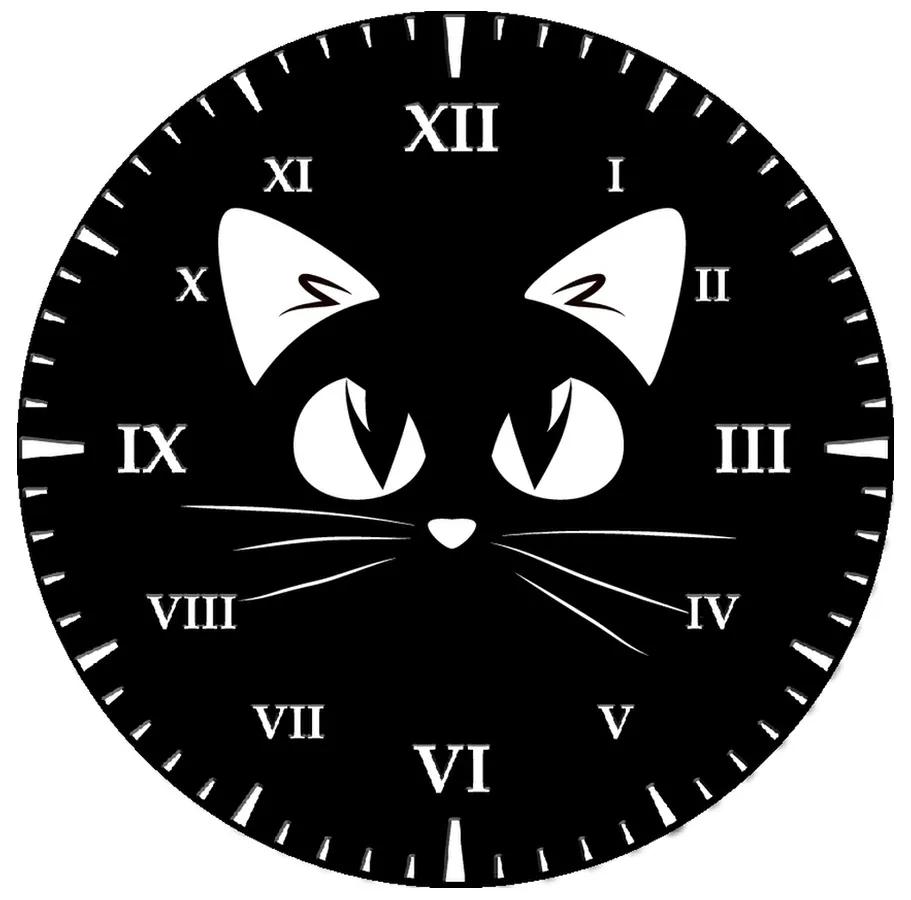 Gario Dětské hodiny Černá kočička Rozměry: 30 x 30 cm