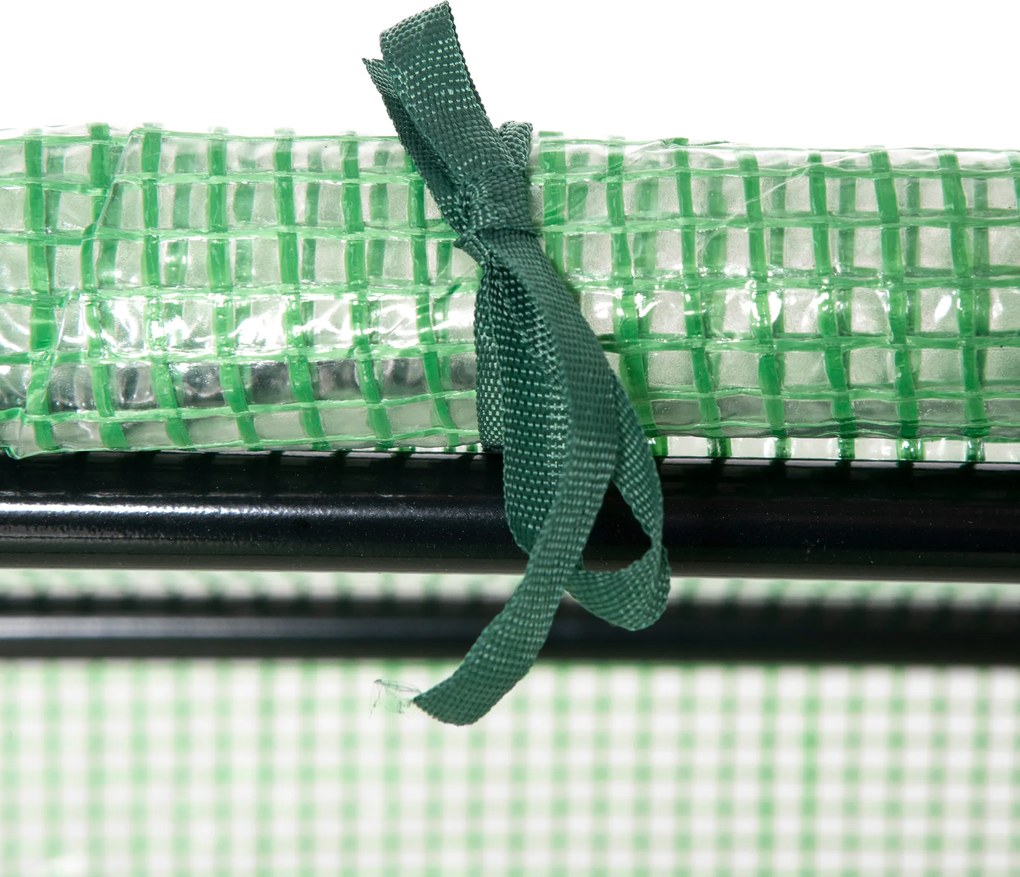 Fóliový skleník Outsunny s oknem, PE skleník pro rajčata a rostliny, chladicí rám 120x60x60 cm, zelený | Aosom.de