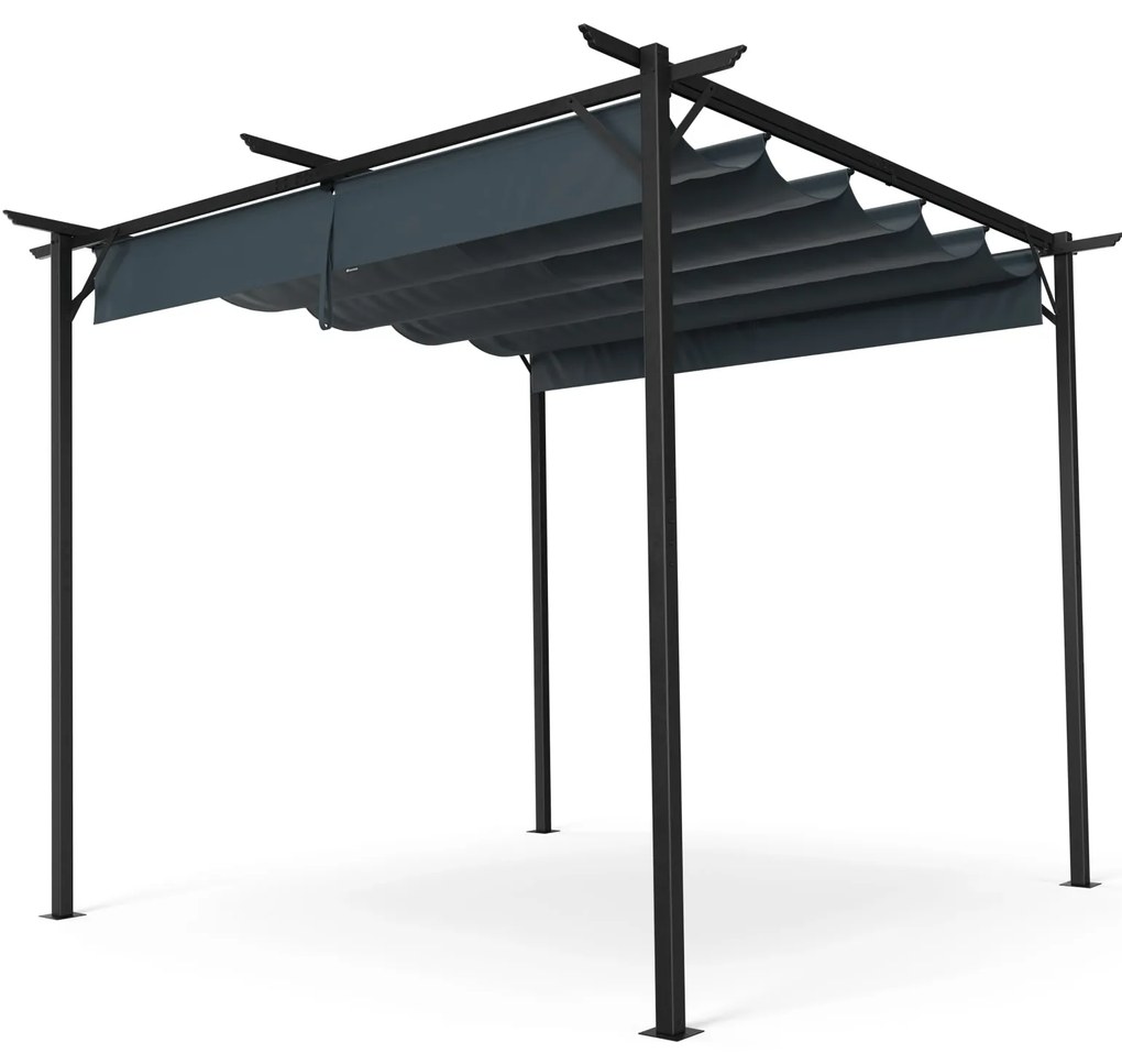 Blumfeldt Pantheon Robust Pergola, 3x3 m práškově lakovaná ocel odolná vůči povětrnostním vlivům