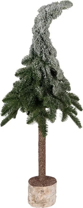 Elegantní zasněžený jehličnan na podstavci – Dotek zimní magie - Ø 30*85 cm