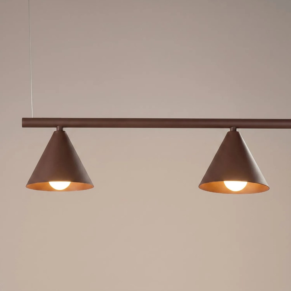 Sollux Lighting Lustr NOX 4L hnědý