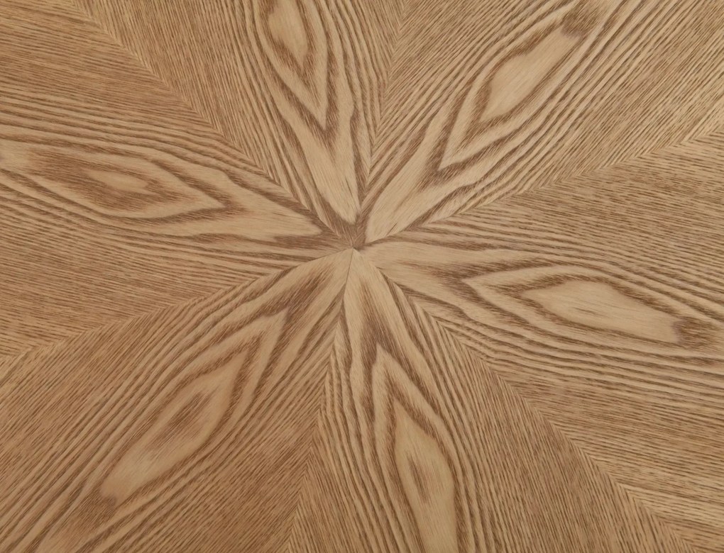 Kulatý jídelní stůl Angel 120 cm dub přírodní/černý