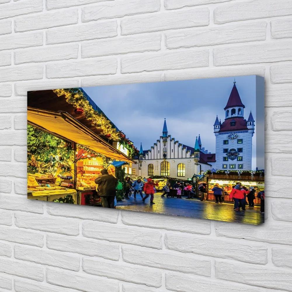 Obrazy na plátně Německo Old Market prázdniny 140x70 cm