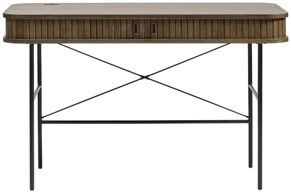 Designový psací stůl Vasiliy 120 cm kouřový dub